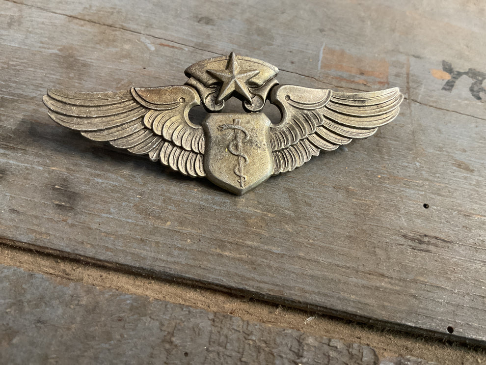 U.S. Military Flight Surgeon Badge Wings WWII – Whiskey Rebellion Antiques