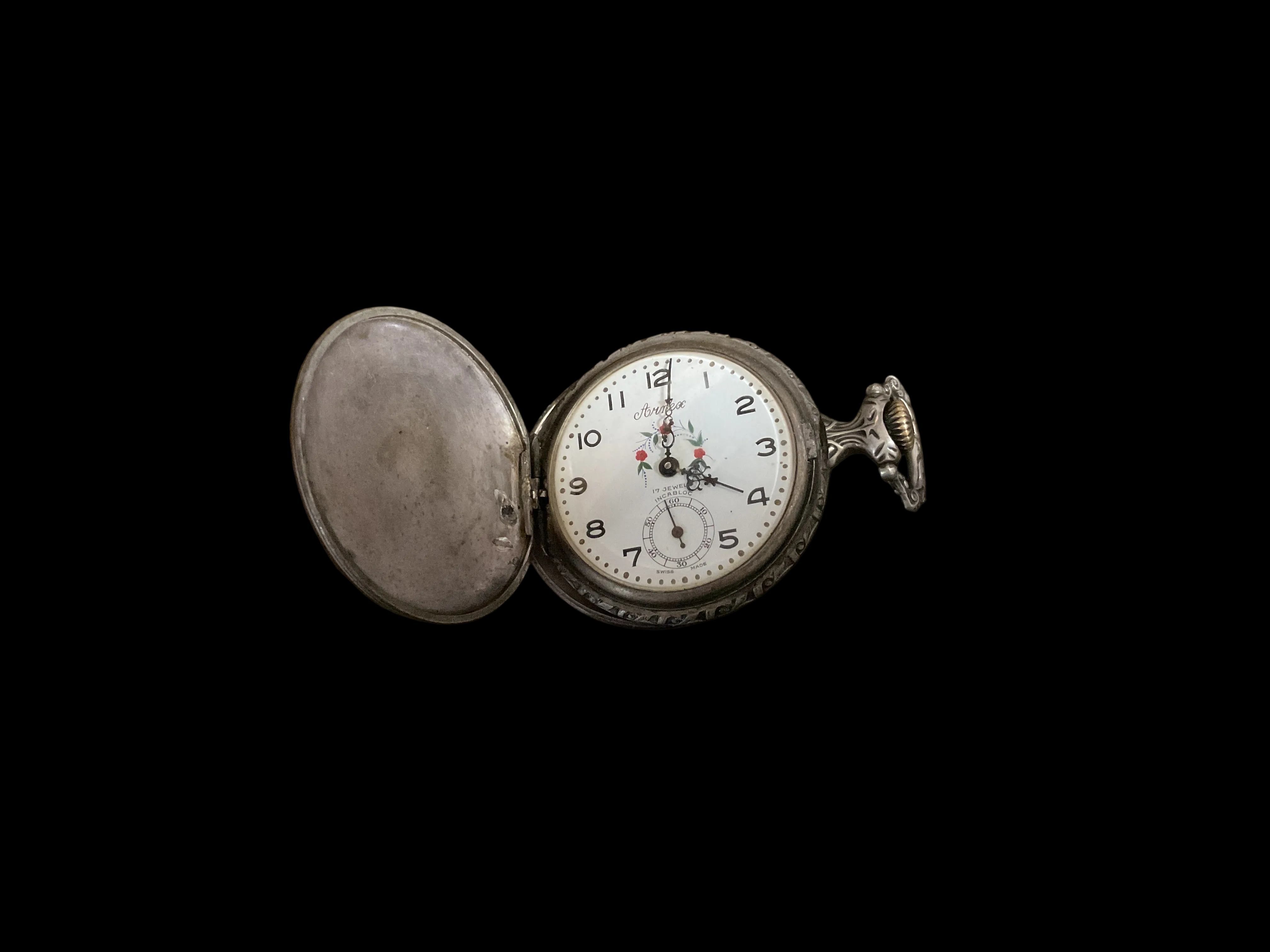 1950’s - 1970’s Arnex Time Co. 17 Jewel Mechanical Pocket Watch ...