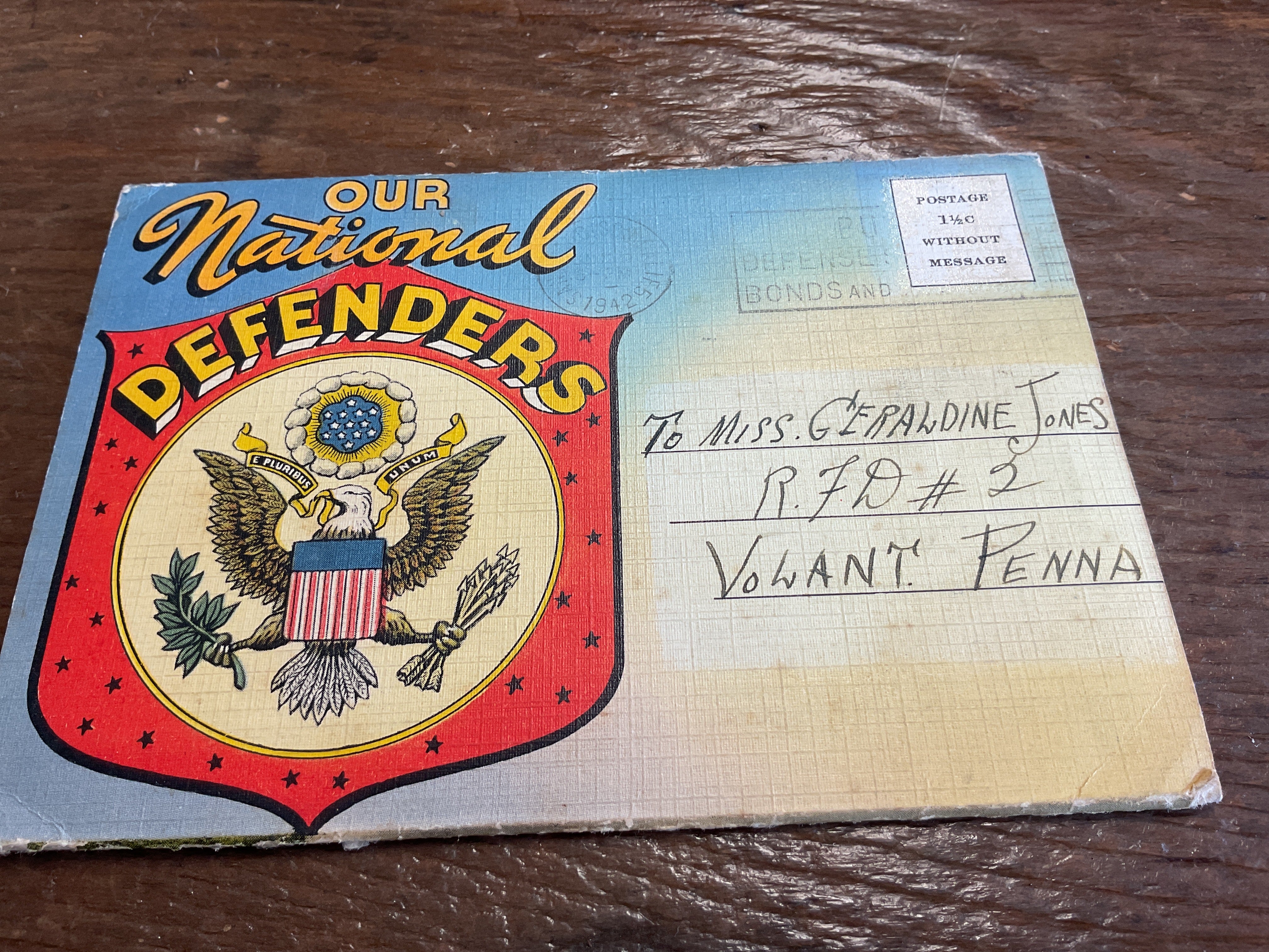 WWII Post Card – Whiskey Rebellion Antiques