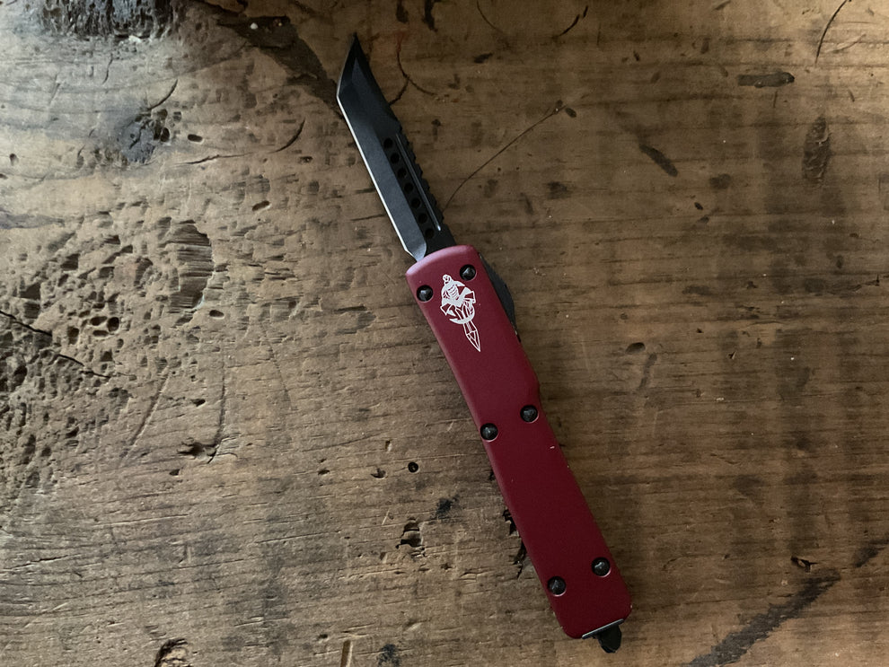 Microtech UTX-70 Hellhound Signatures Series OTF Automatic Knife-Merlo ...