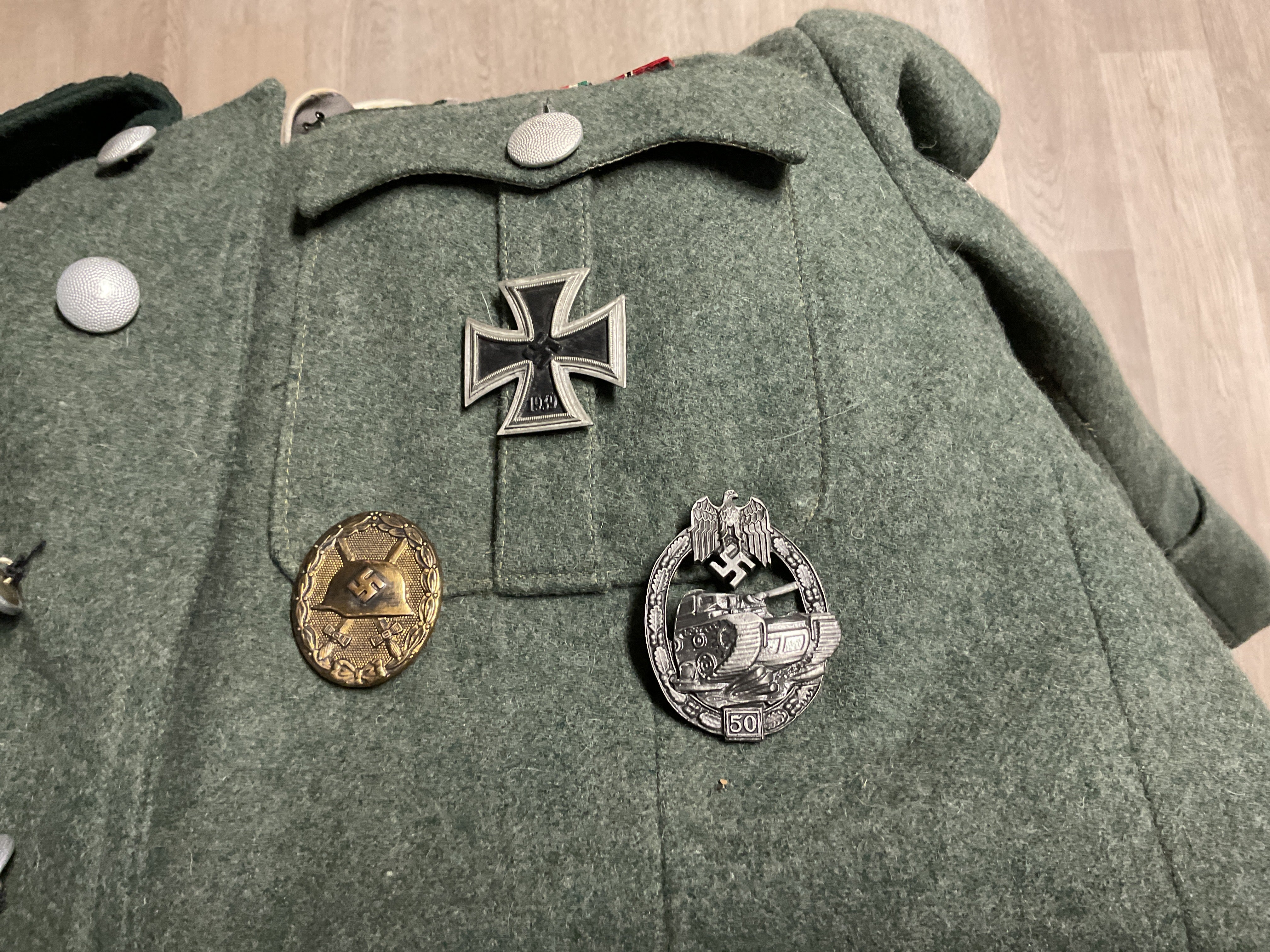WWII Repro Heer Officer Jacket with Awards – Whiskey Rebellion Antiques
