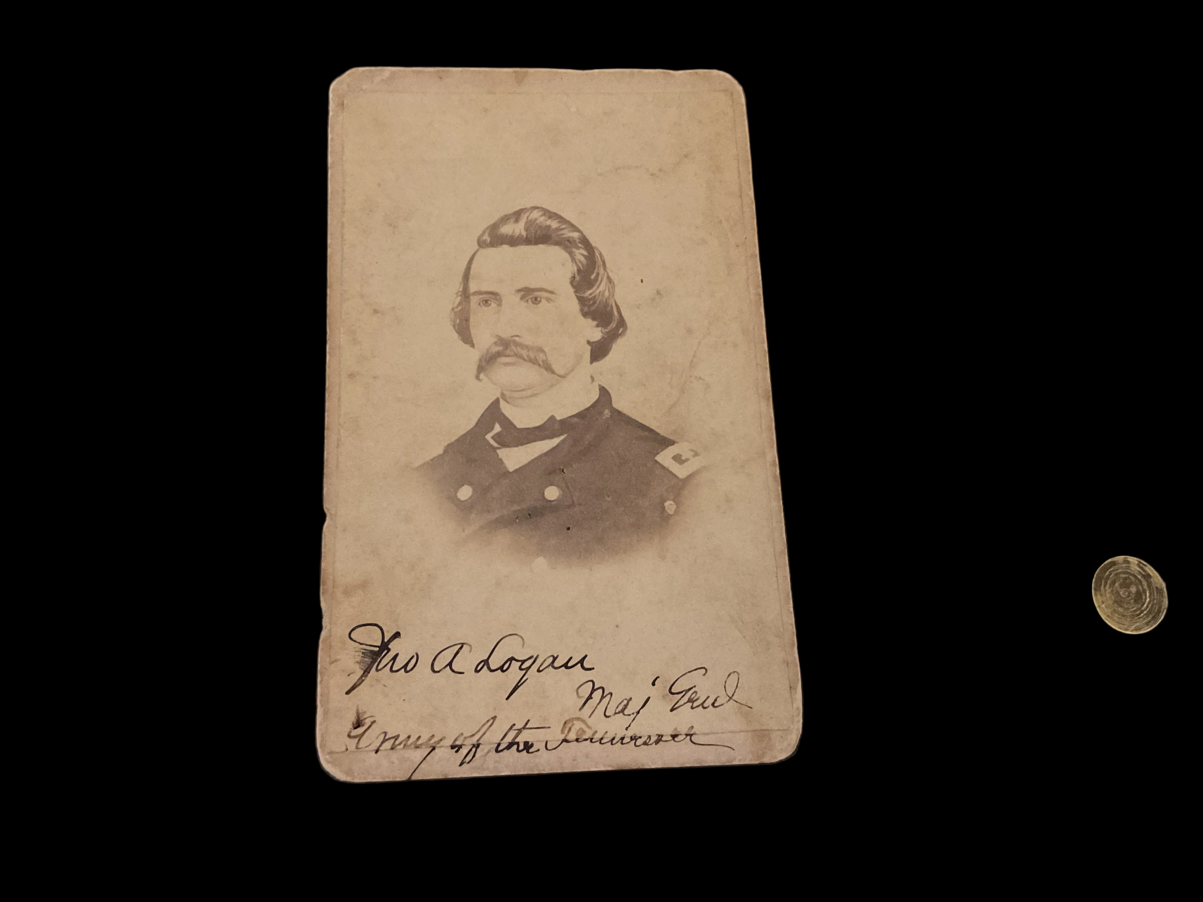 CDV Of Major-General John A Logan (founder of GAR) – Whiskey Rebellion ...